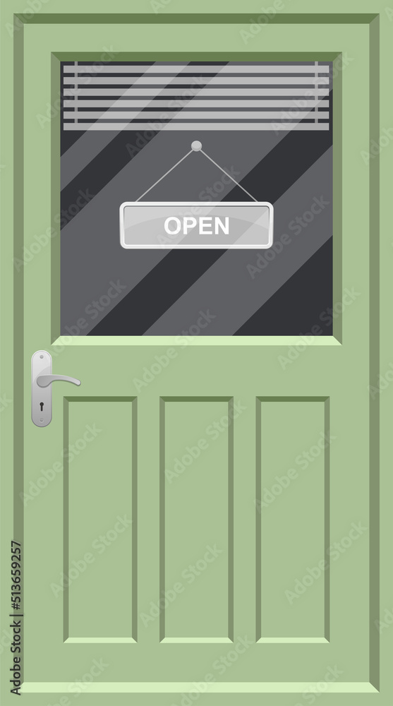 Store front door clipart design illustration Stock Illustration | Adobe ...