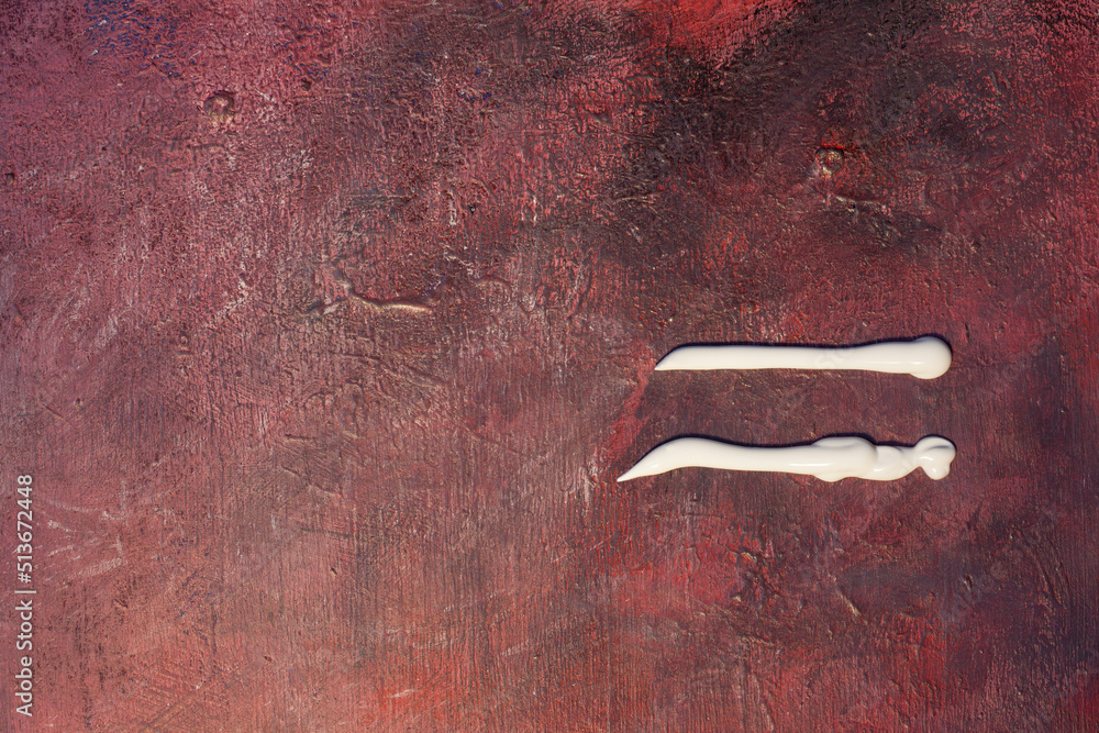 White equal sign on a warm background. Background, texture. Stock Photo ...