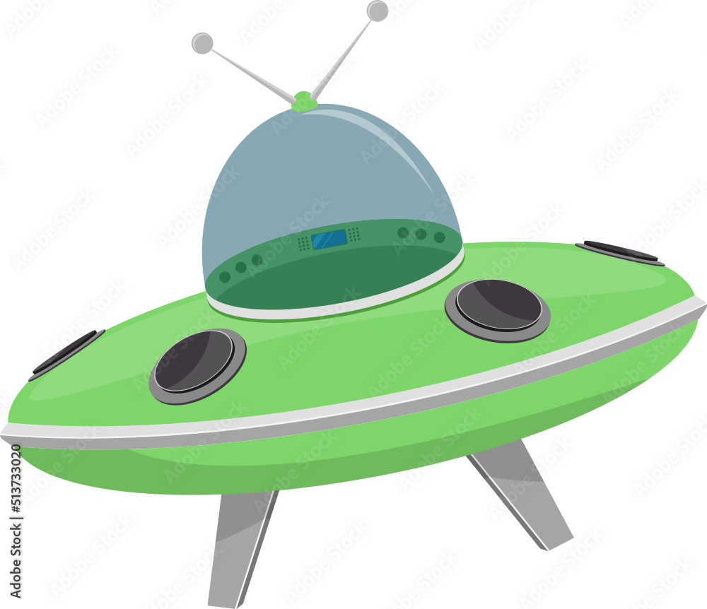 Ufo spaceship concept clipart design illustration Stock Vector | Adobe ...