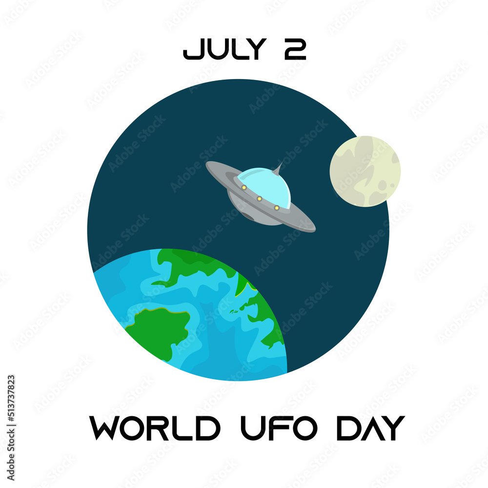 World UFO Day Stock Vector | Adobe Stock