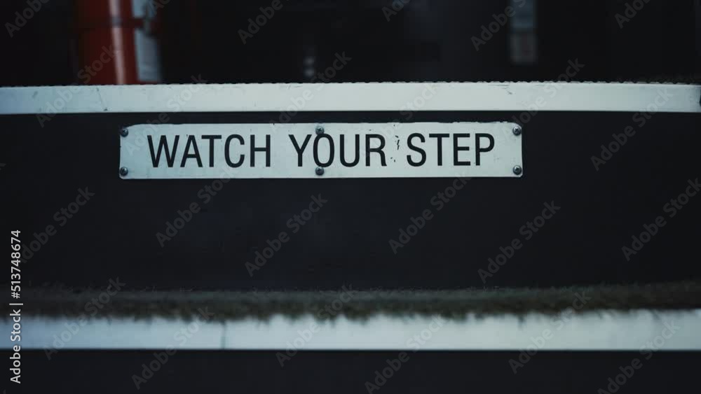 Watch your step school bus advertisement sign children attentiveness ...