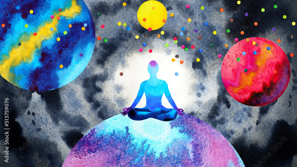 spiritual human meditate mental mind soul health connect universe ...