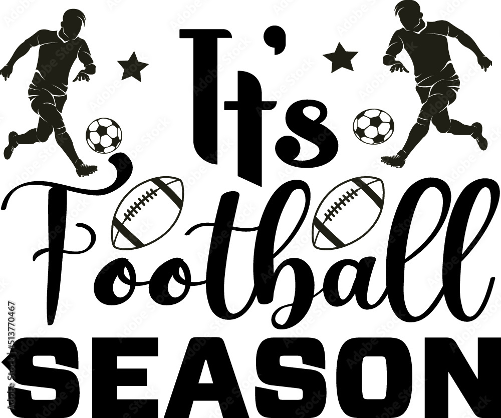 football svg design cut files Stock Vector | Adobe Stock