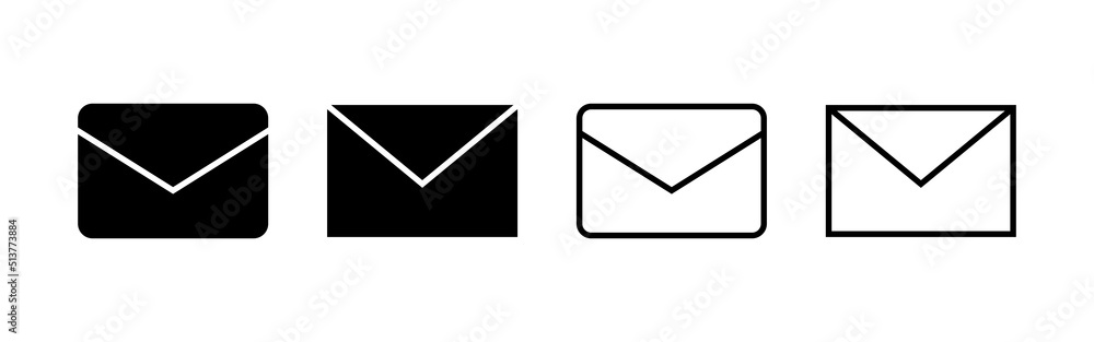 Mail icon vector. email sign and symbol. E-mail icon. Envelope icon ...