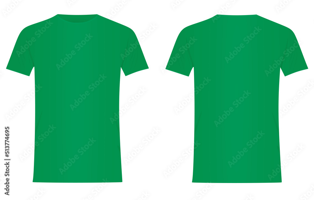 Green t shirt. vector illustration Stock Vector | Adobe Stock
