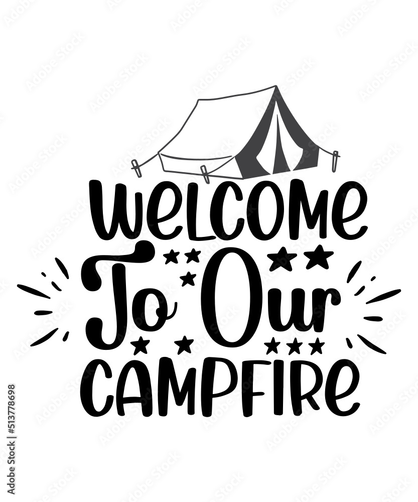 Camping Svg Bundle Camping Sign Svg Camp Life Svg Campfire Svg