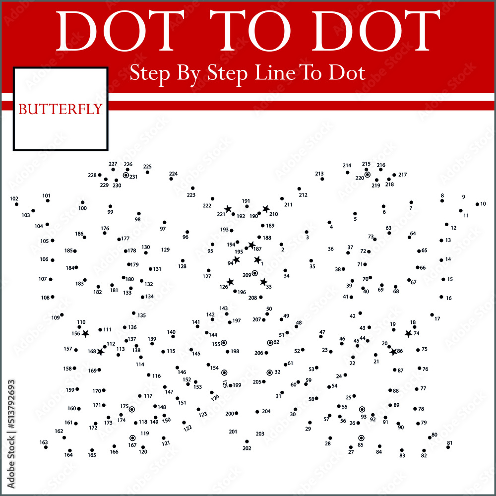 Connect The Dots and Draw. Educational Game for Kids. Stock Vector ...