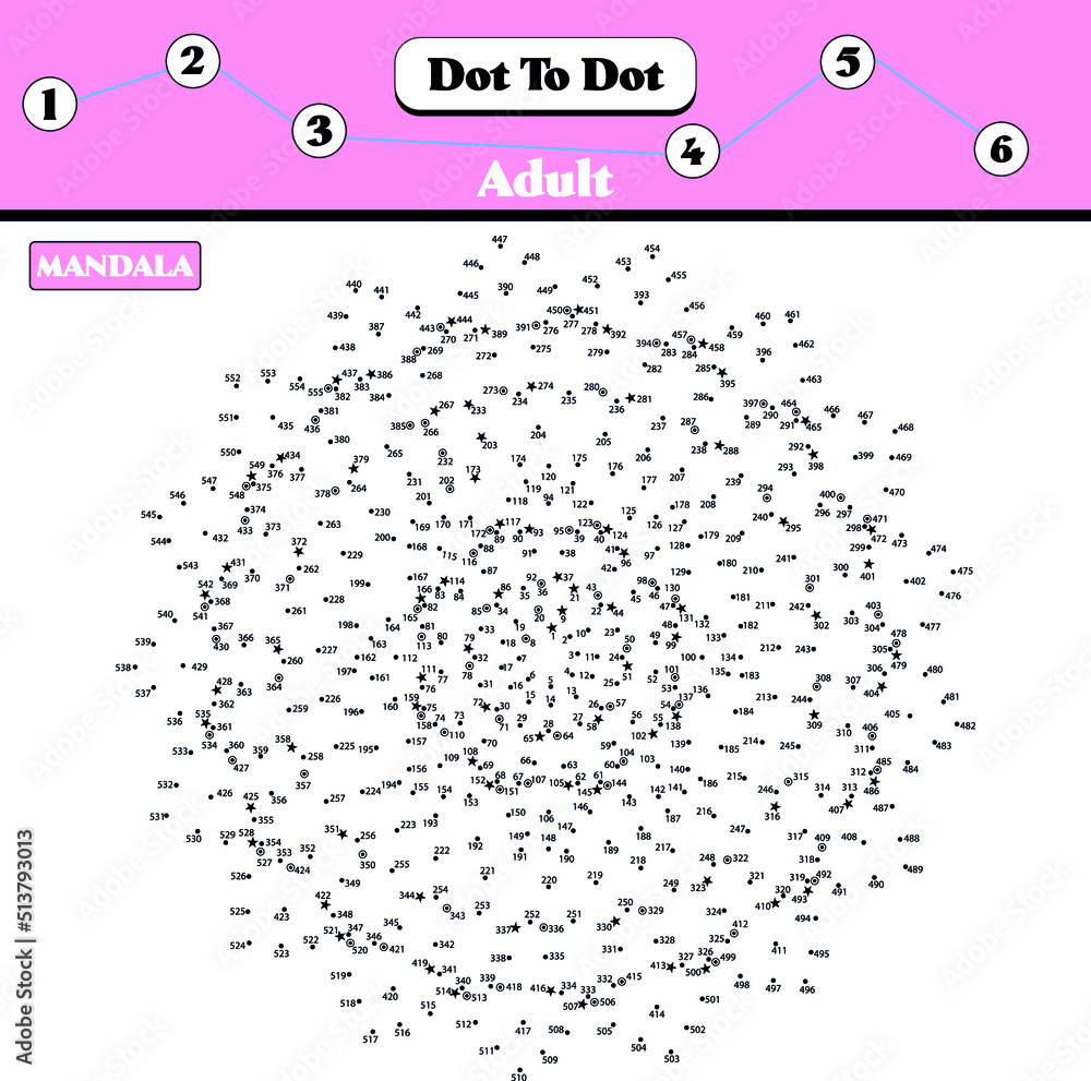 Connect The Dots and Draw. Educational Game for Kids. Stock Vector ...