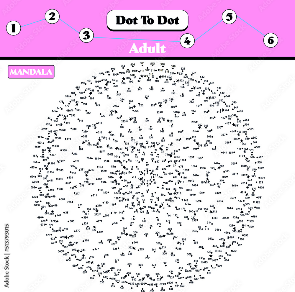 Connect The Dots and Draw. Educational Game for Kids. Stock Vector ...