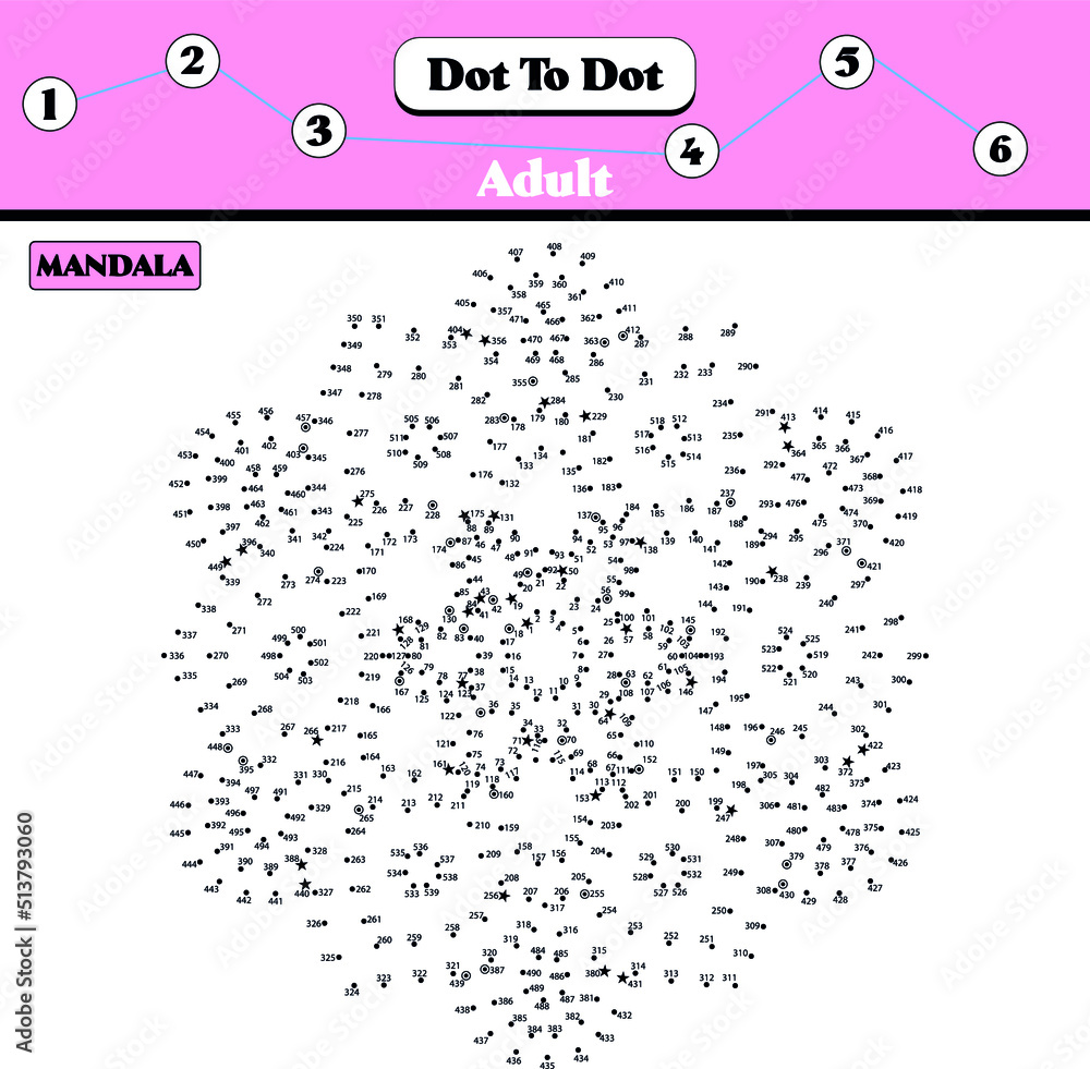Connect The Dots and Draw. Educational Game for Kids. Stock Vector ...