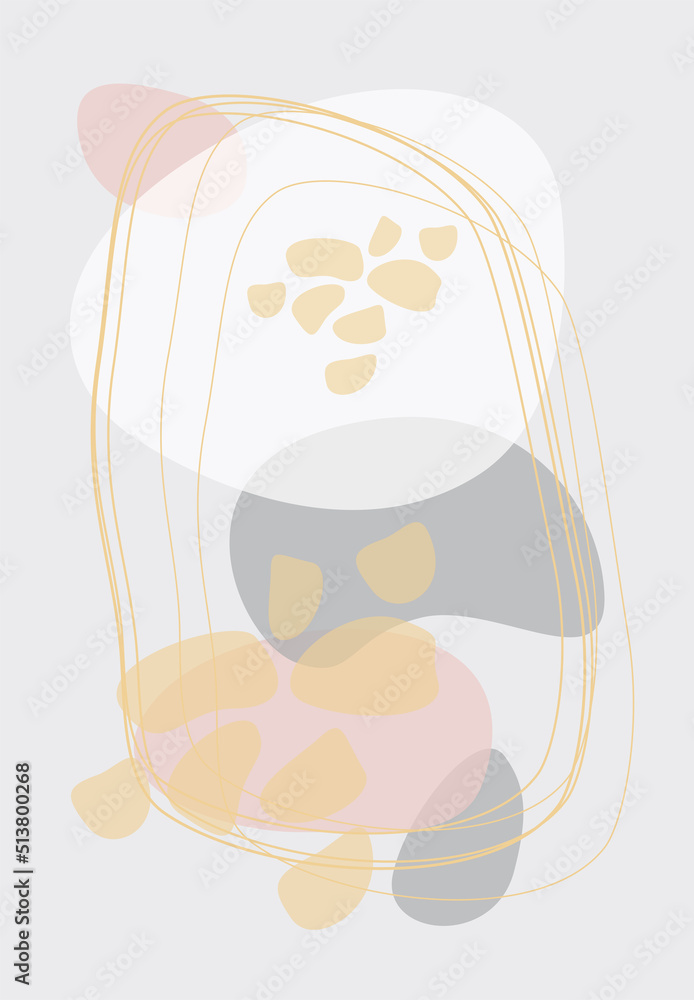 Abstract graphic background. Modern aesthetic background with geometric ...