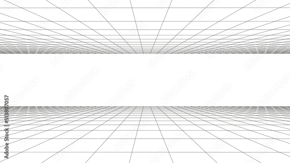 Futuristic digital grid white background. Wireframe network abstract ...