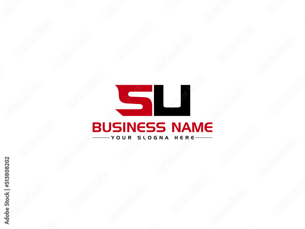Initial SU Logo Icon Vector, Creative Su us Logo Letter Design With ...