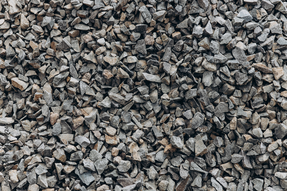 Crushed stone texture background. Crushed stone construction materials ...