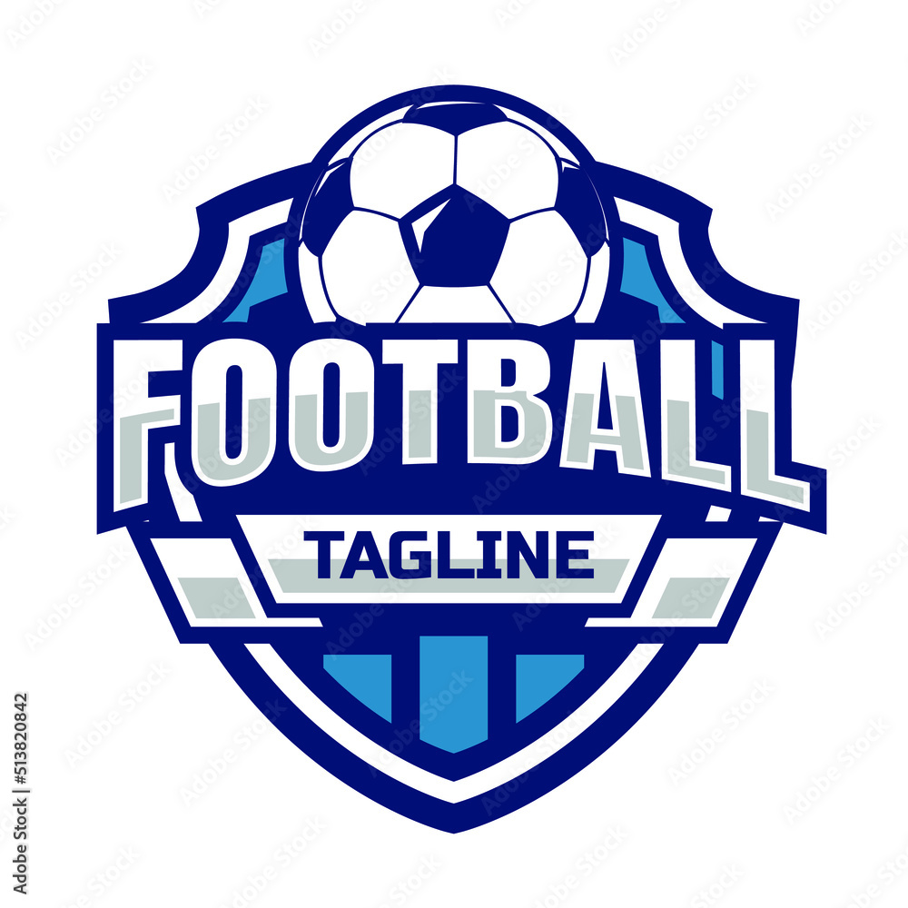 Soccer Logo or football club sign Badge. Football logo with shield ...