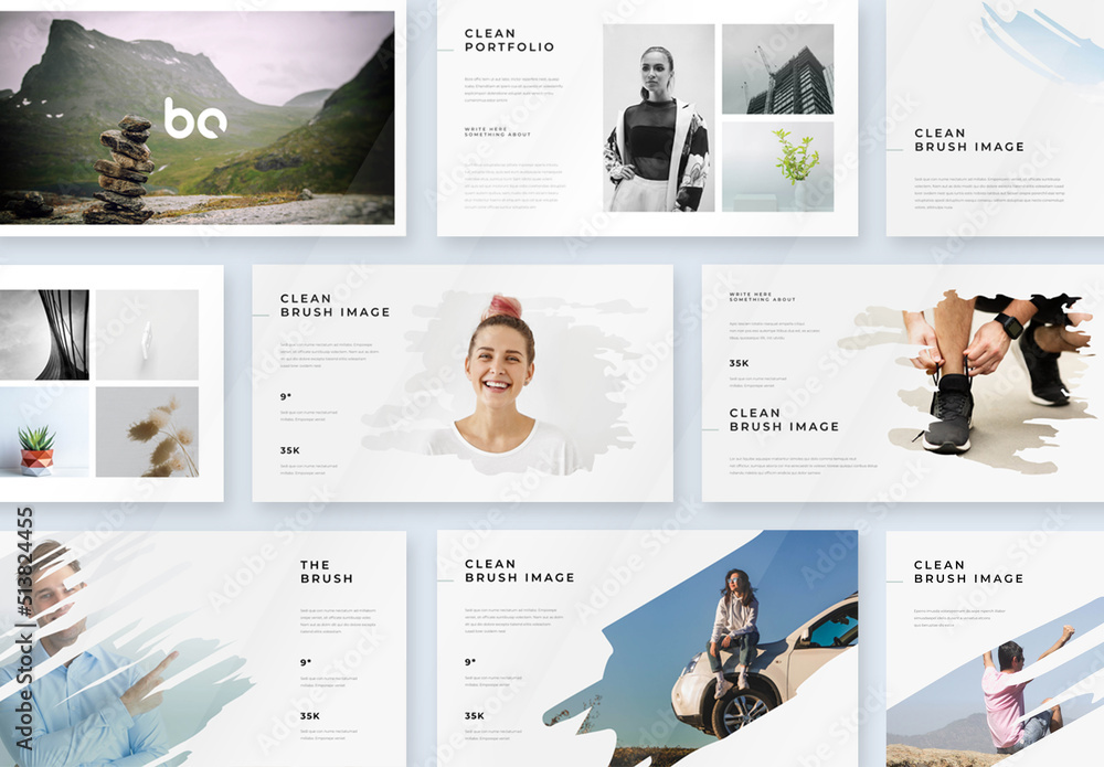 Business Presentation Layout Stock Template | Adobe Stock