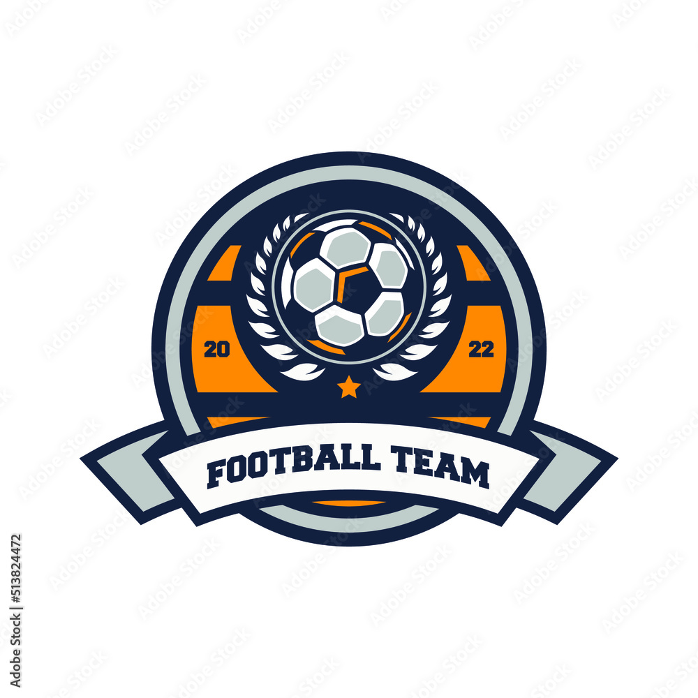 Soccer Logo or football club sign Badge. Football logo with shield ...