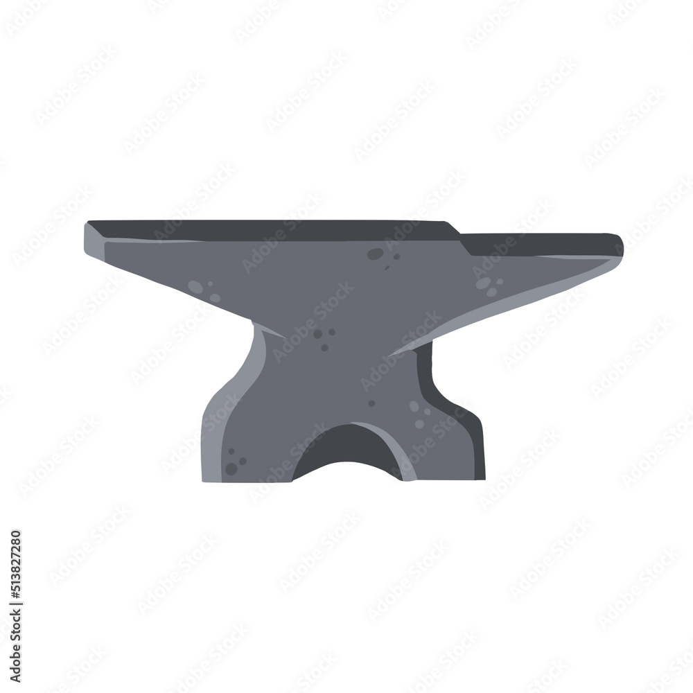 Blacksmith anvil. Symbol of work in forge. Forging and manufacturing of ...