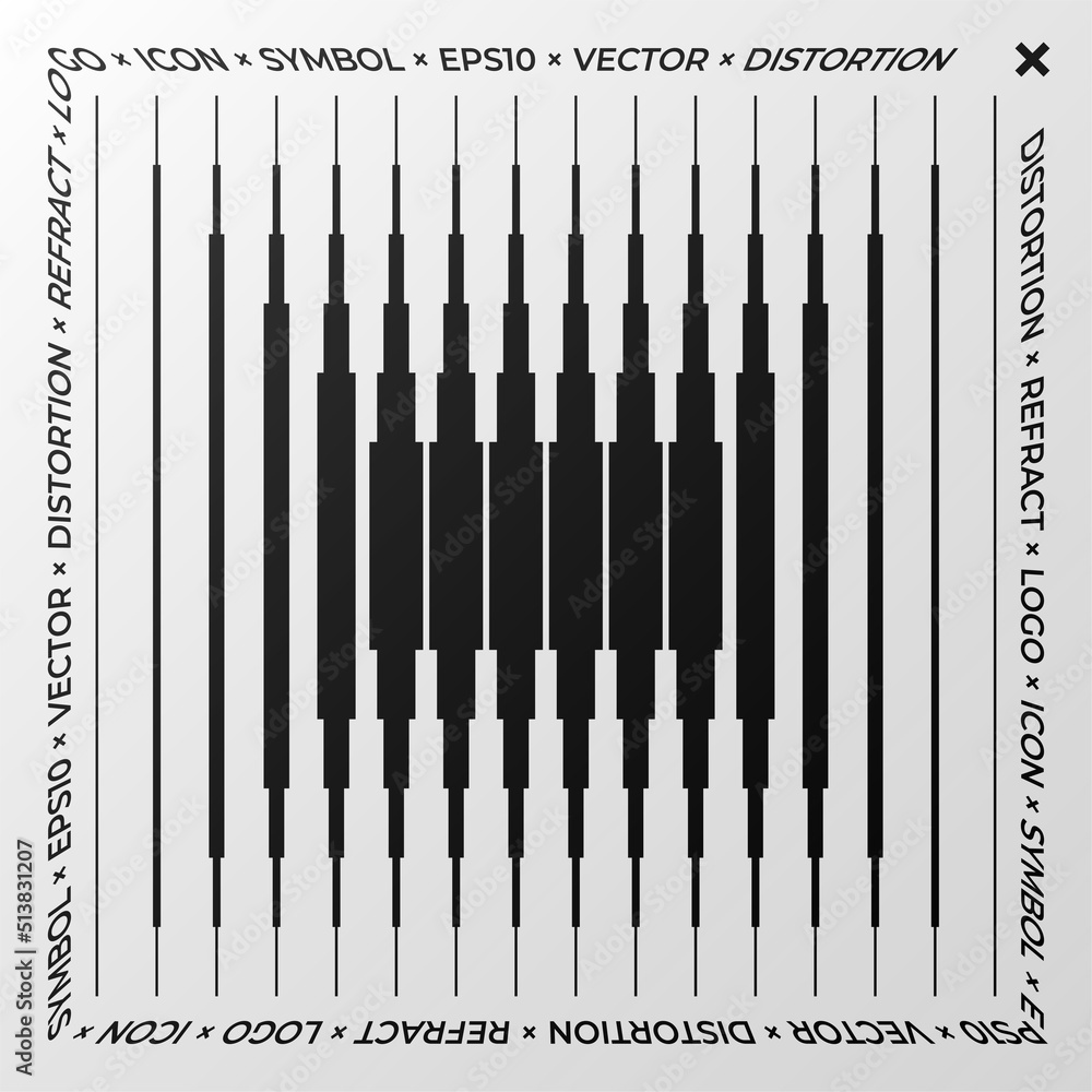 Vetor de Minimal element with refraction and distortion effect ...