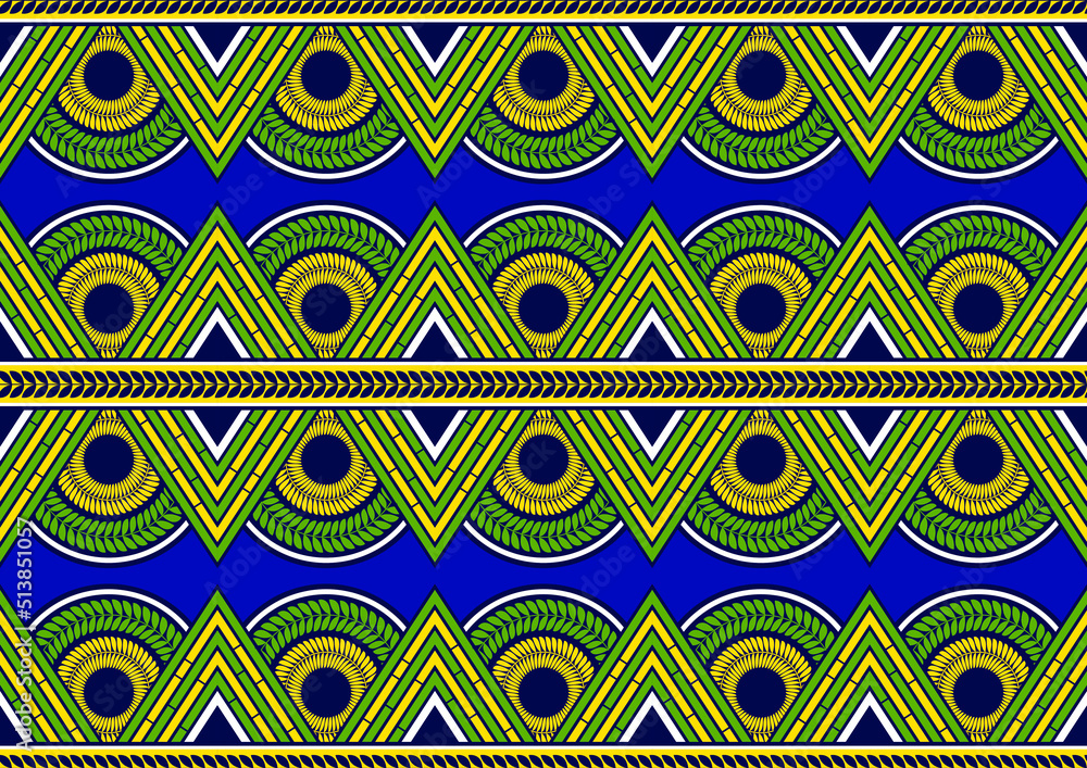 vines and leaves abstract, african seamless pattern, textile art ...