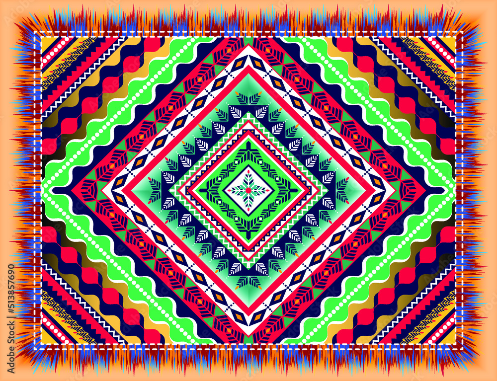 traditional ethnic geometric pattern background design for backgrounds ...