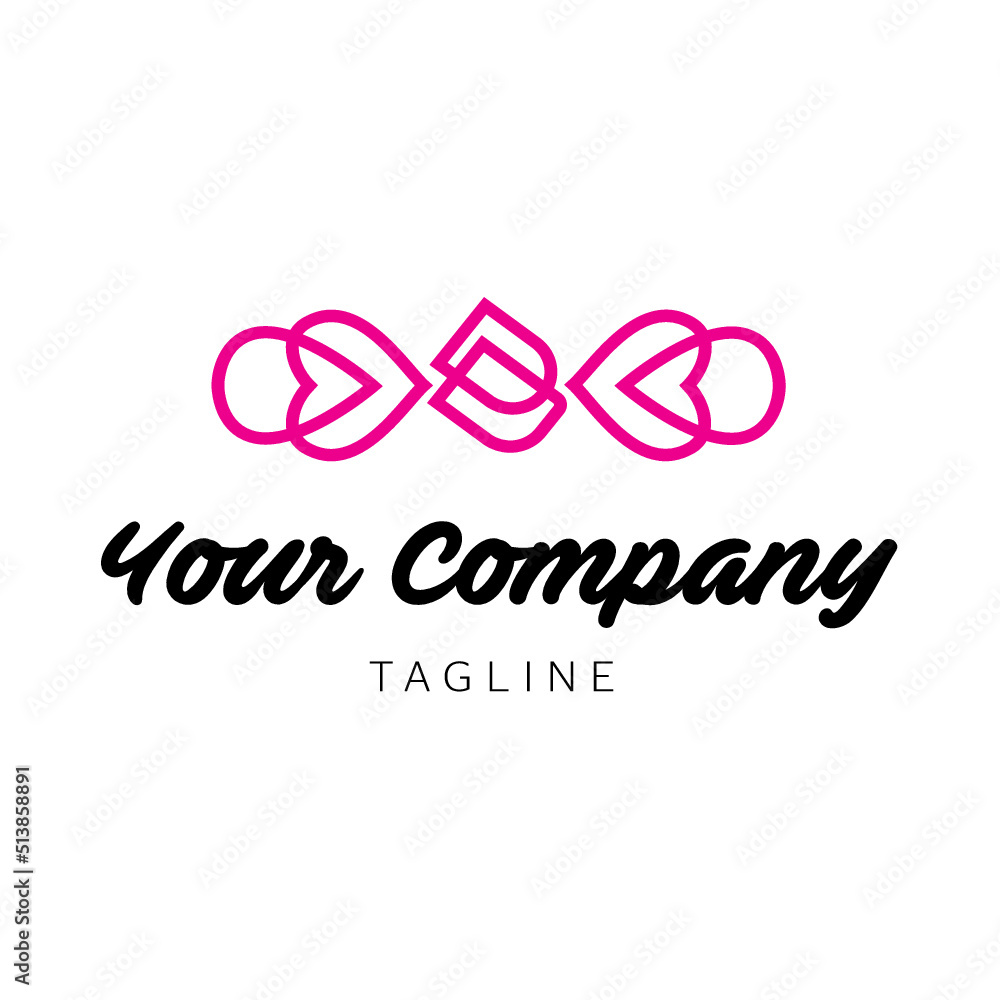 logo corazón Stock Vector | Adobe Stock