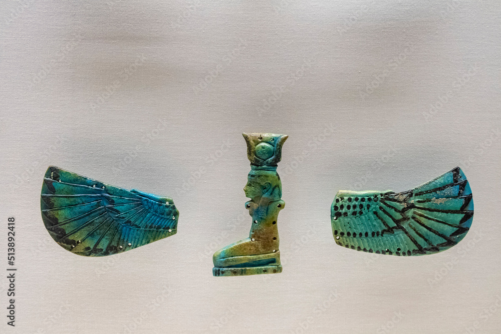 diosa Ísis alada, periodo tardío de Egipto, XXVI dinastia, 664-525 a. C ...