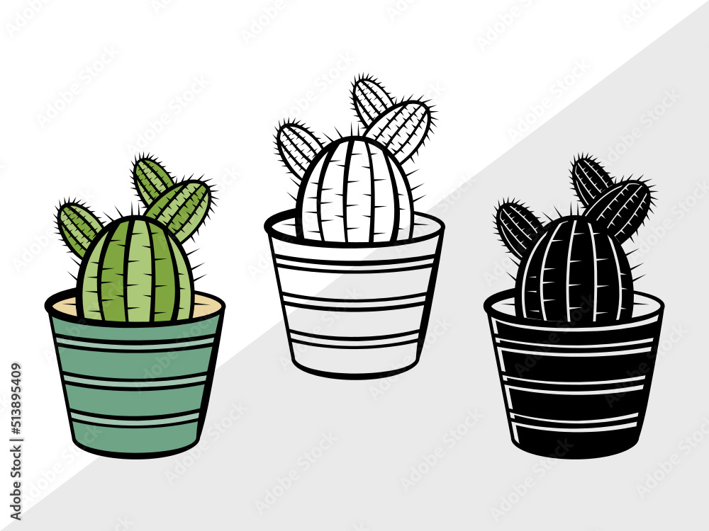 Cactus SVG | Summer Svg | Cactus Pot Svg | Plant Svg | Succulent Svg ...