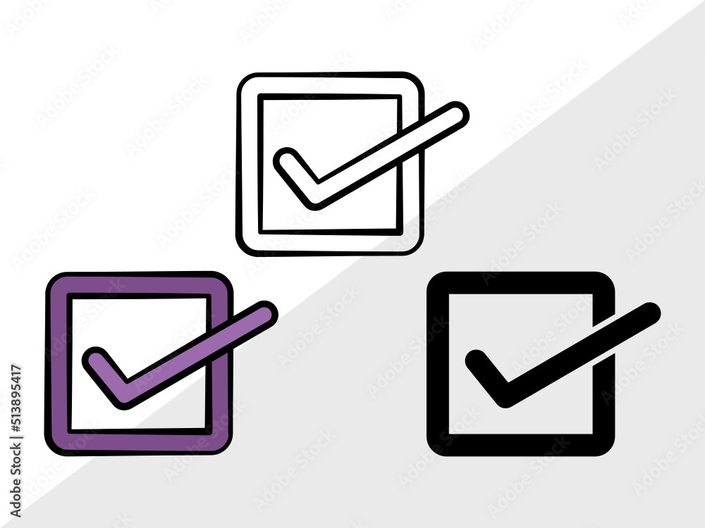 Check Mark SVG Cut File | Tick Mark Svg | Check Box Svg | Cross Mark ...