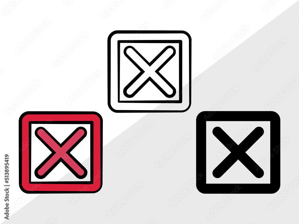 Check Mark SVG Cut File | Tick Mark Svg | Check Box Svg | Cross Mark ...