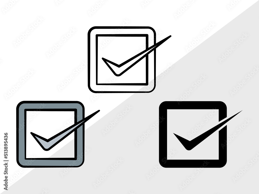 Check Mark SVG Cut File | Tick Mark Svg | Check Box Svg | Cross Mark ...