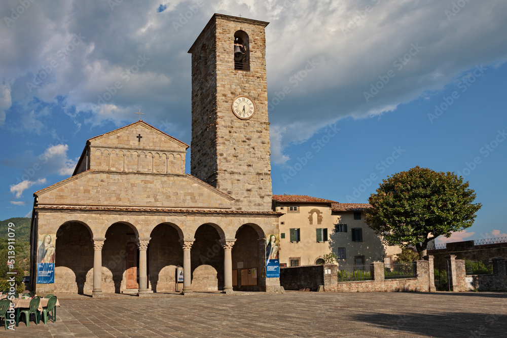 Reggello, Florence, Tuscany, Italy: the ancient Church of San Pietro in ...