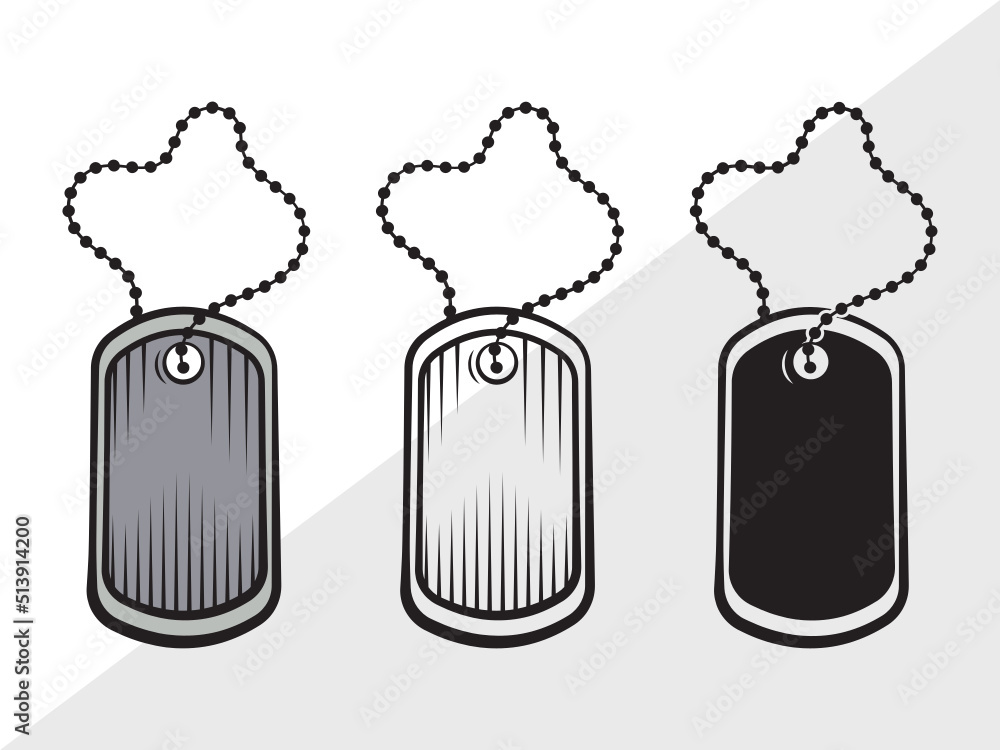 Dog Tag Army SVG Cut File | Dog Tags Svg | Military Dog Tags Svg ...