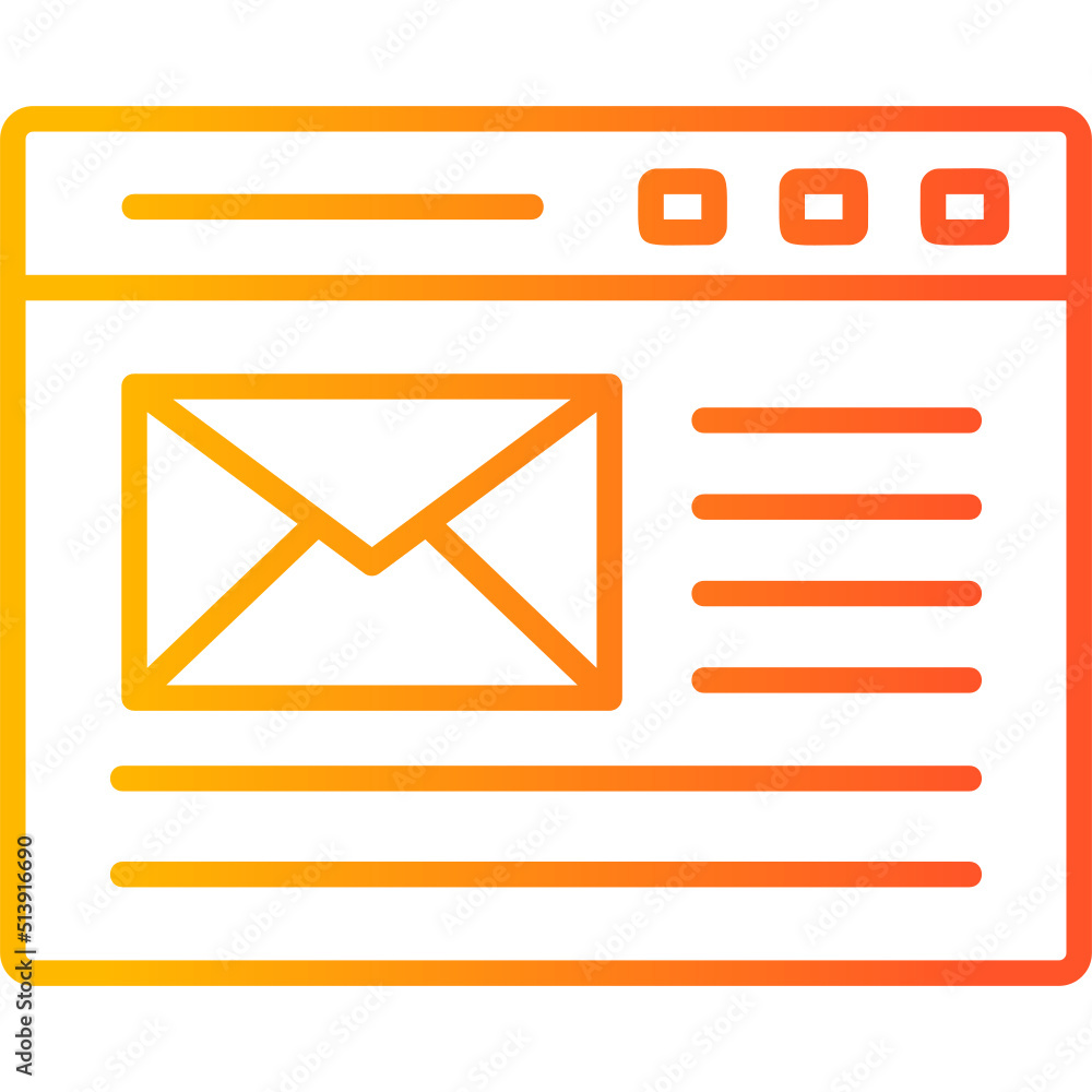 Email Icon Stock Vector | Adobe Stock