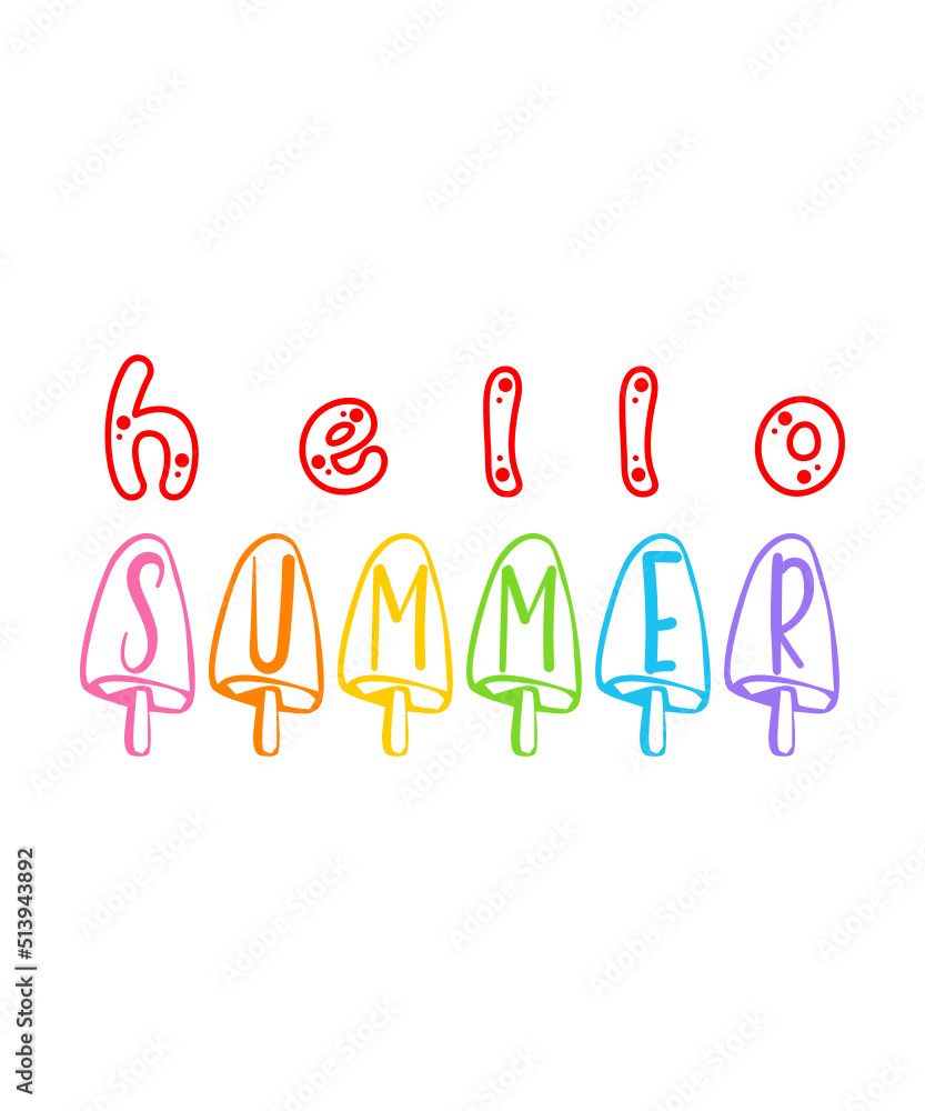 Vetor de hello summer, hello summer svg, summer solstice, summer ...