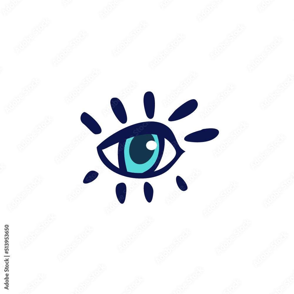 Eye icon. Watching simbol. isolated silhouette Stock Vector | Adobe Stock