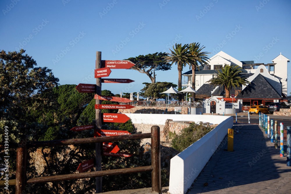Beautiful picture of the directional panel of the South African city of ...