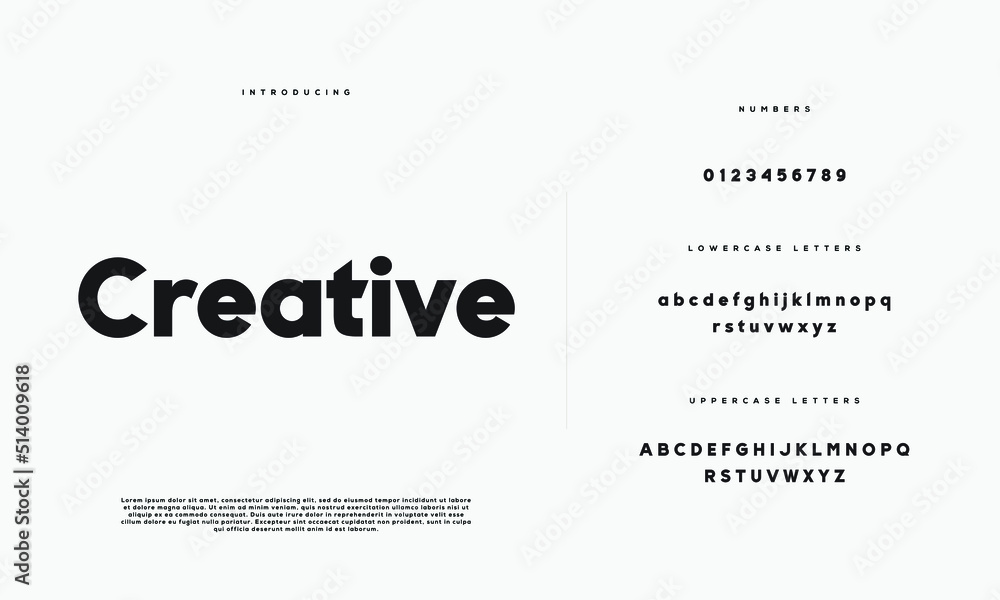 Abstract minimal modern alphabet fonts. Typography minimalist urban ...
