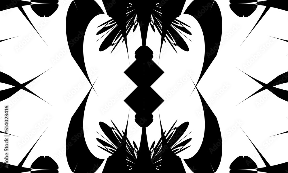 black mesmerizing pattern with distortions in the style of op-art Stock ...
