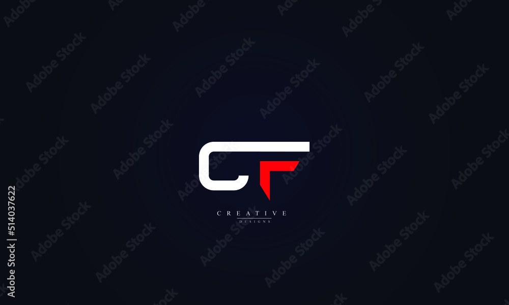 Alphabet letters Initials Monogram logo CF FC C F Stock Vector | Adobe ...