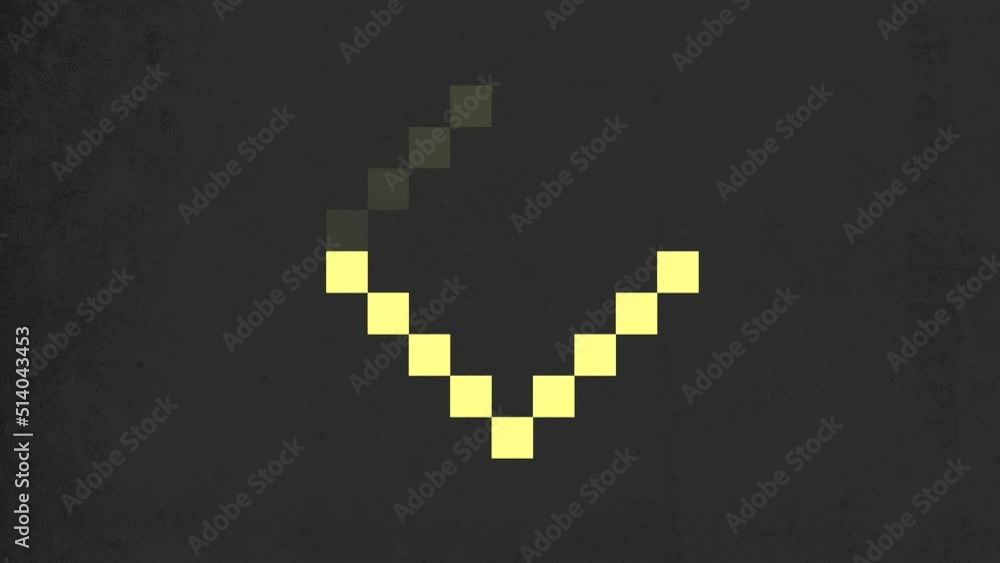 8 bit pattern with yellow pixels, motion abstract business, corporate ...