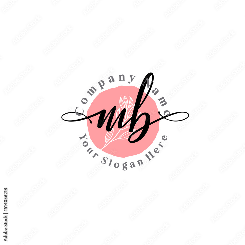MB signature logo template vector Stock Vector | Adobe Stock