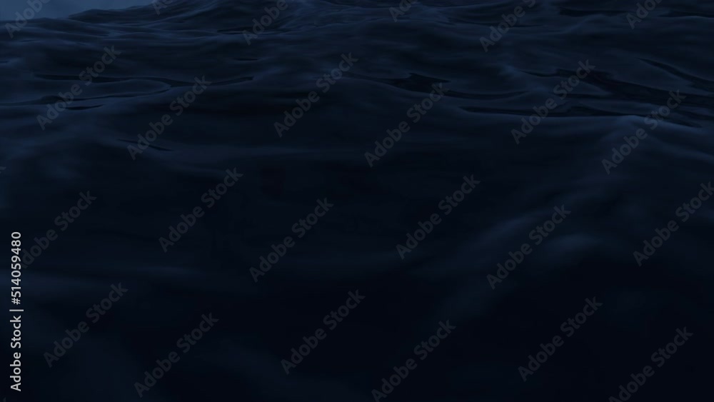 The raging sea. Design.Huge waves of the sea with a gray sky in ...