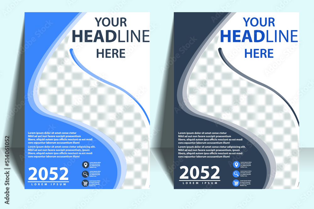 Book Cover Page Design Template in A4 size. This can be adapted to ...