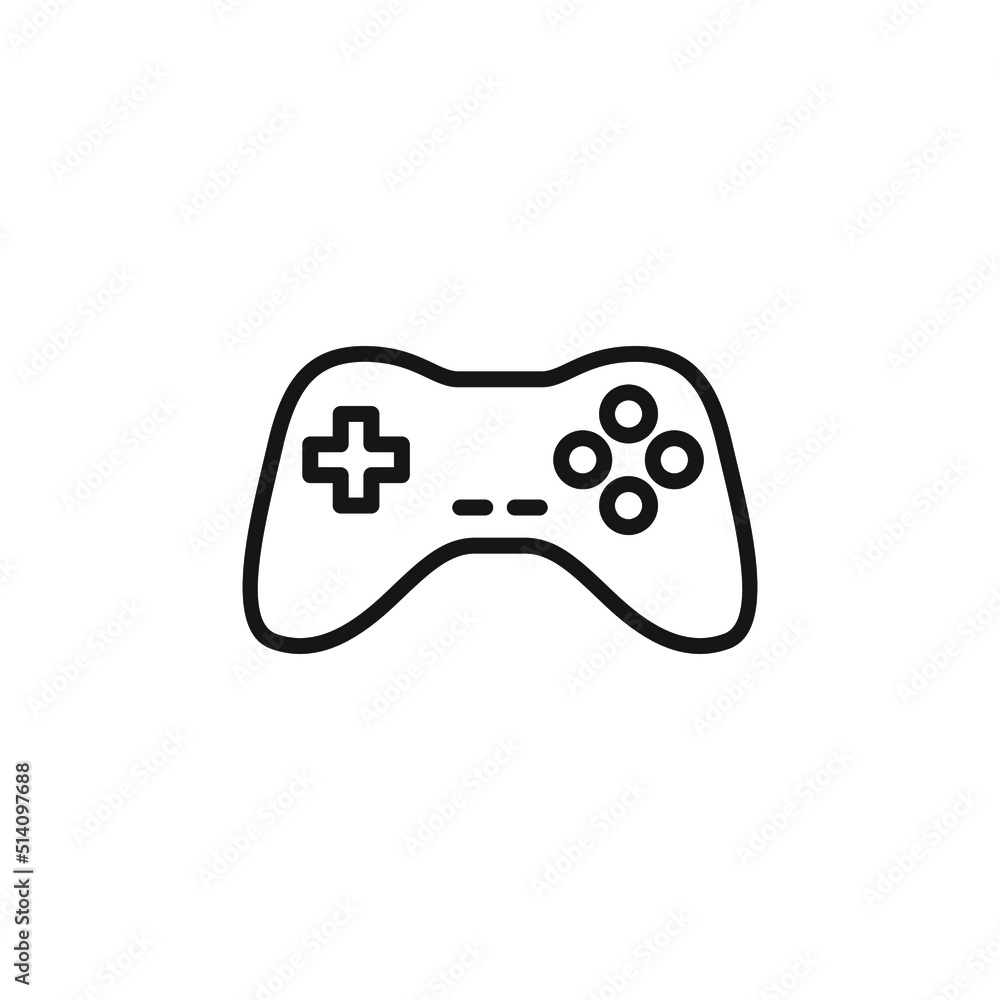 Console icon or logo vector illustration of a sign symbol isolated ...