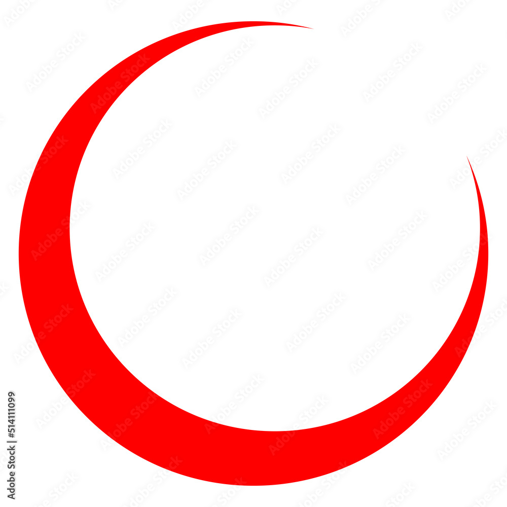 red frame for any text red half moon vector file SVG file for Cricut ...