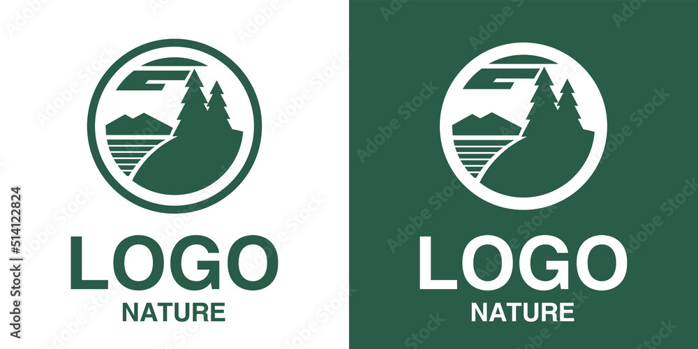 The wildlife logo. A symbol for a natural product. The emblem of the ...