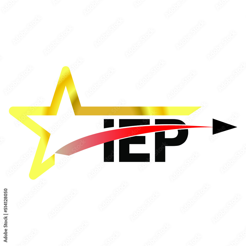 IEP letter logo design. IEP creative letter logo. simple and modern ...