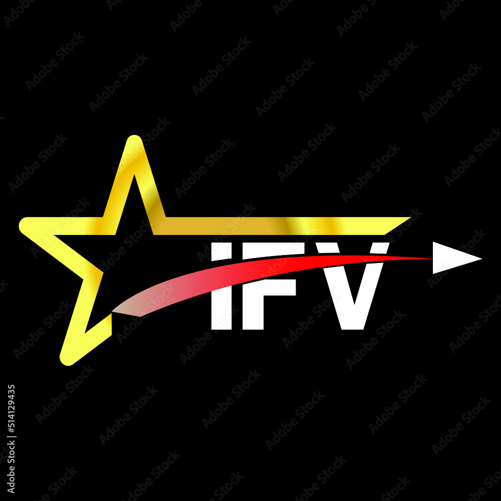 IFV letter logo design. IFV creative letter logo. simple and modern ...