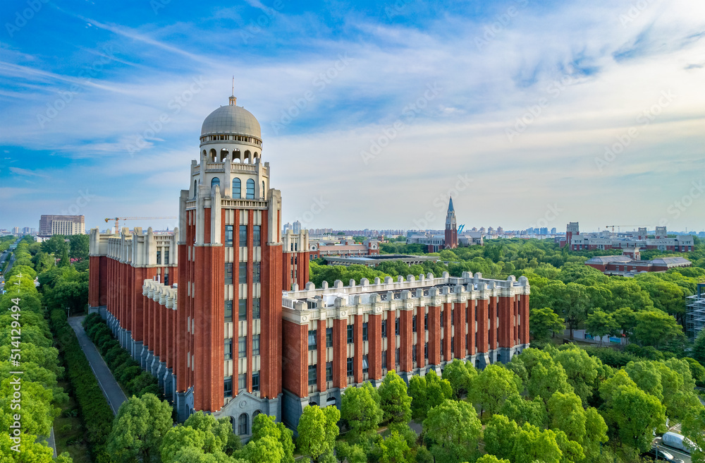 Poster Aerial photos of Songjiang University Town, Shanghai, China ...